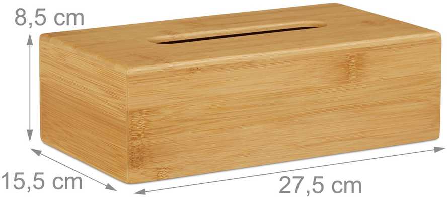 Kodustaar Servetėlių dėžutės dangtelis, bambukas, 8.5x27.5x15.5 cm ...