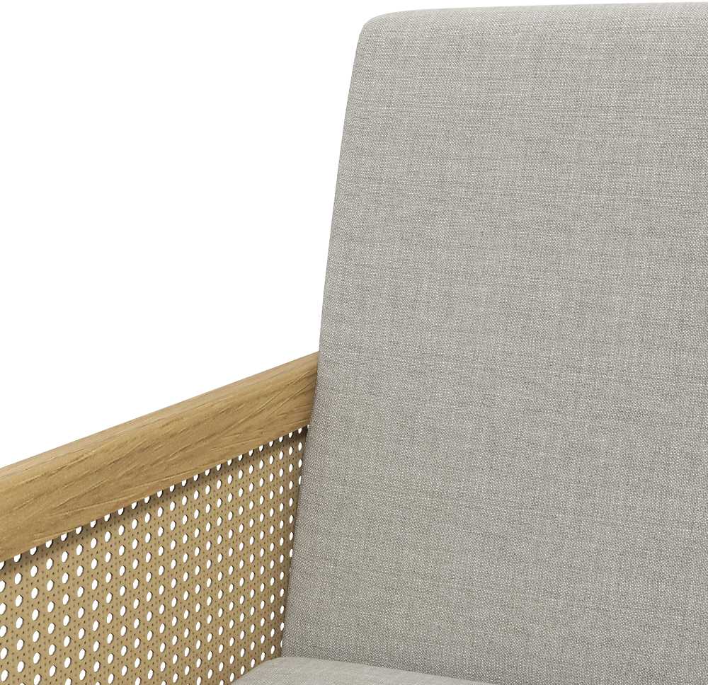 Homcom Akcentinis fotelis, poilsio kėdė su porankiu, rotango išvaizdos ...