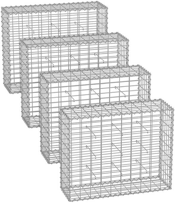 Songmics Akmeninis gabionas iš metalinio tinklo, modelis - SMGGB383V1 ...