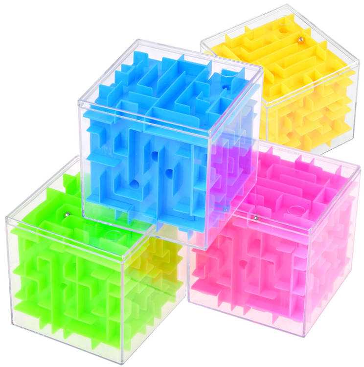 Jokomisiada Rotating maze cube Arcade game colored cube GR0423, modelis ...