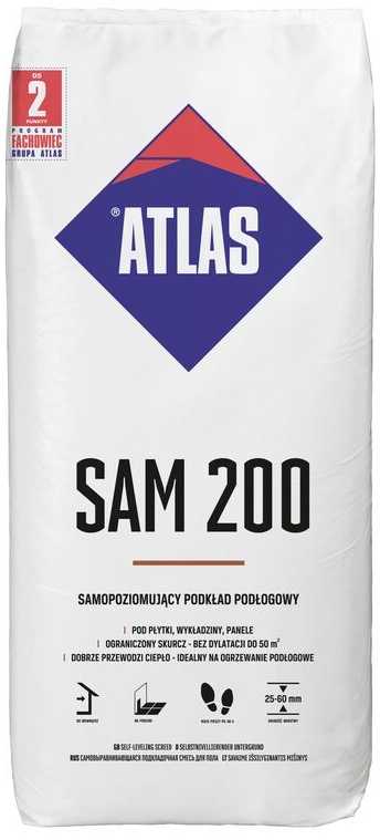 ""Atlas"" savaime išsilyginantis grindų paklotas 25 kg ""Atlas Sam 200 ...