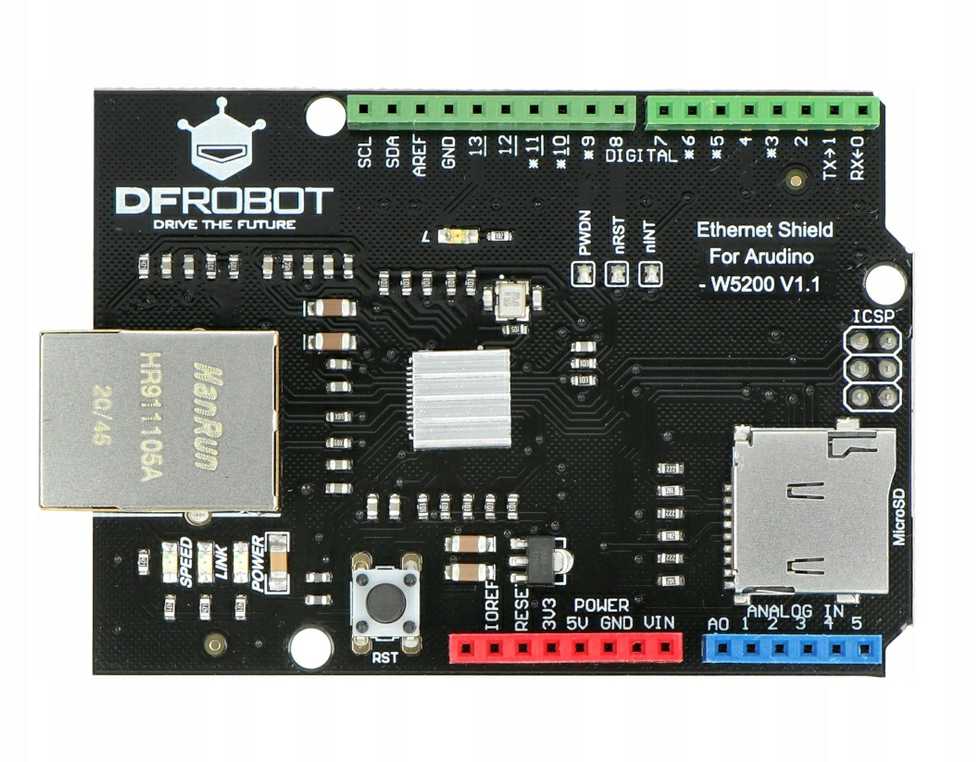 DFRobot Ethernet Shield - W5200, modelis - AN-02990, žema kaina | Varle.lt