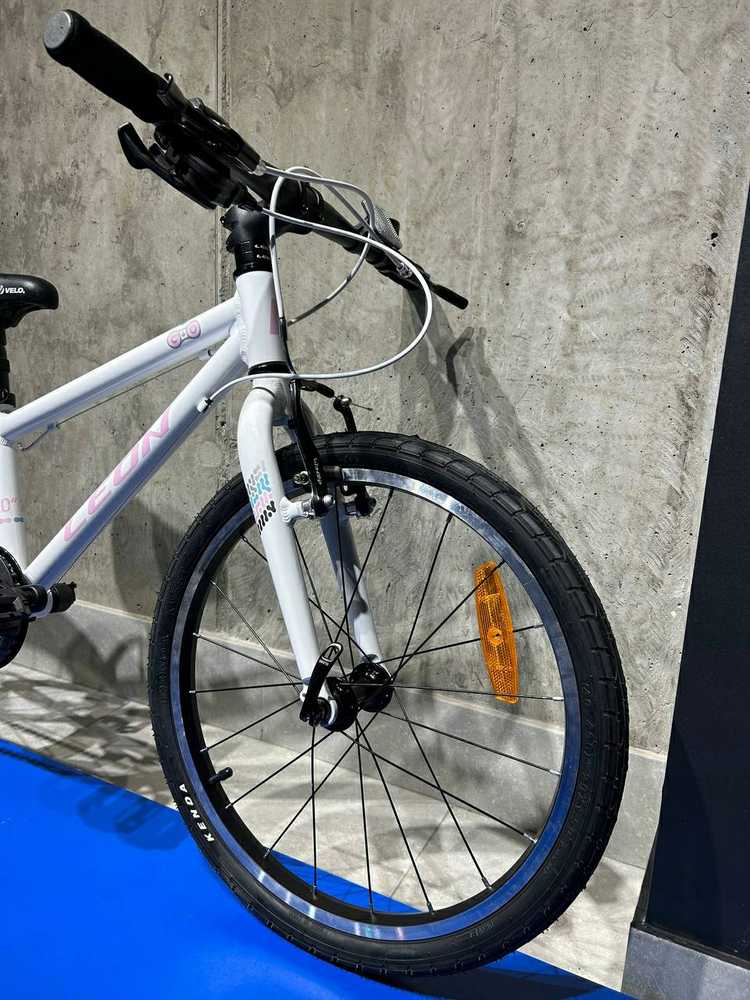 Dviratis AL 20" Leon GO Vbr rėmas-10" baltas su rožine spalva, žema ...