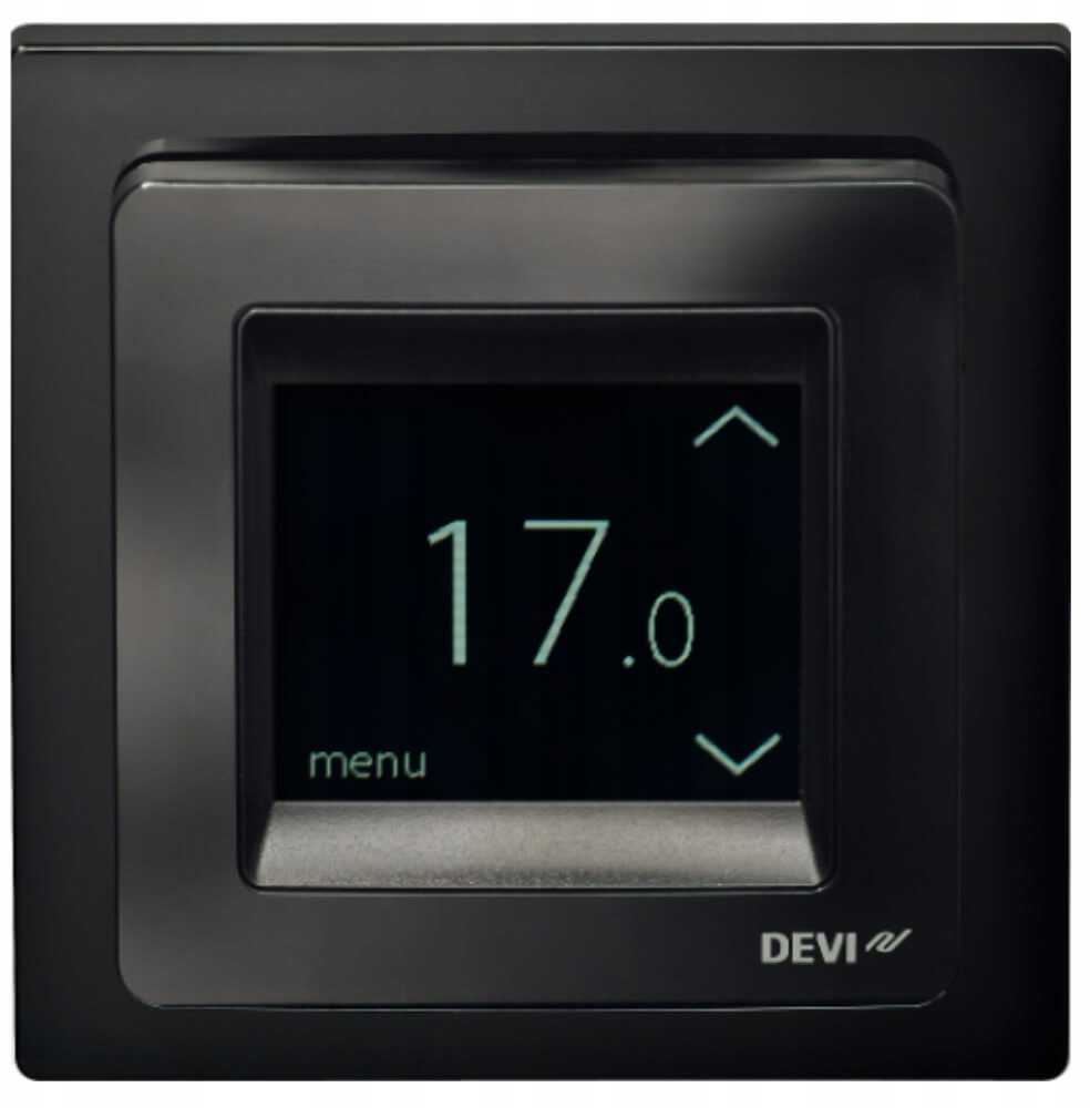 Danfoss Termostatas Devi Devireg, Touch, juoda, modelis - 140F1069, žema kaina | Varle.lt