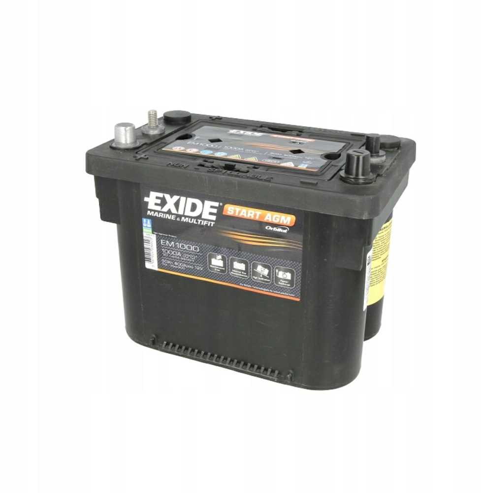Dymo EXIDE EM1000 Marine & Multifit 50Ah 00A gilaus iškrovimo ...
