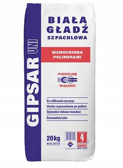 "Gipsar" išlyginamasis mišinys baltas 20 kg, žema kaina | Varle.lt