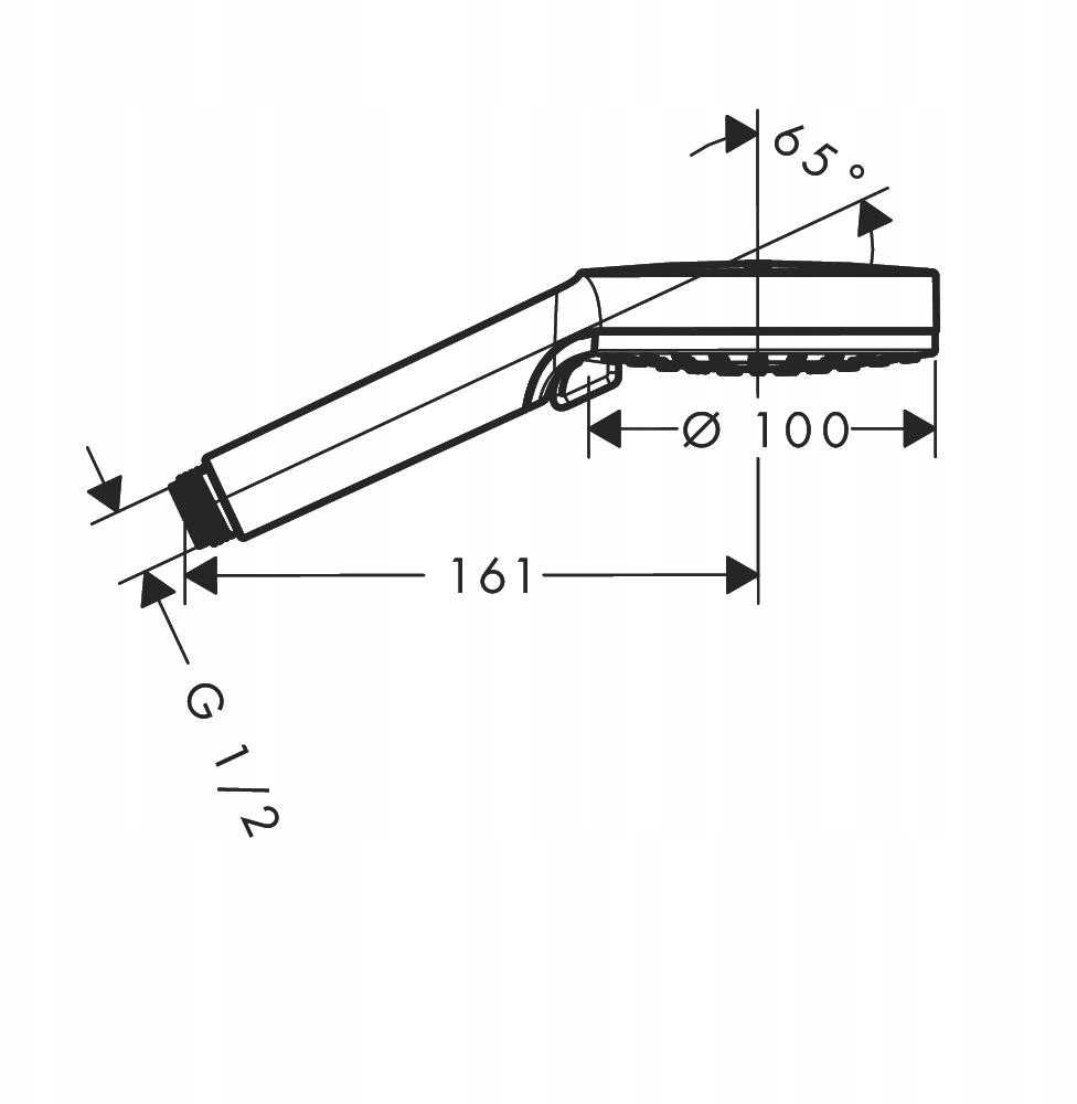 Hansgrohe Crometta Vario 100 2sr dušo galvutė. 13.8 l / min. chromas ...