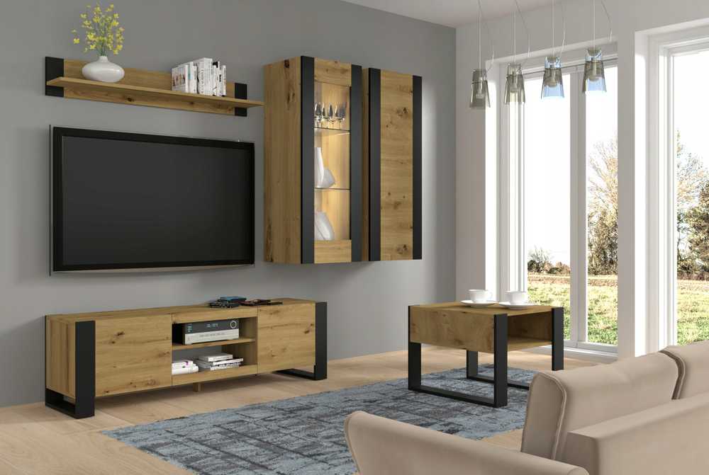 Homelando Coffee table 60x60 baltas mat / juodas, modelis - 540066 ...