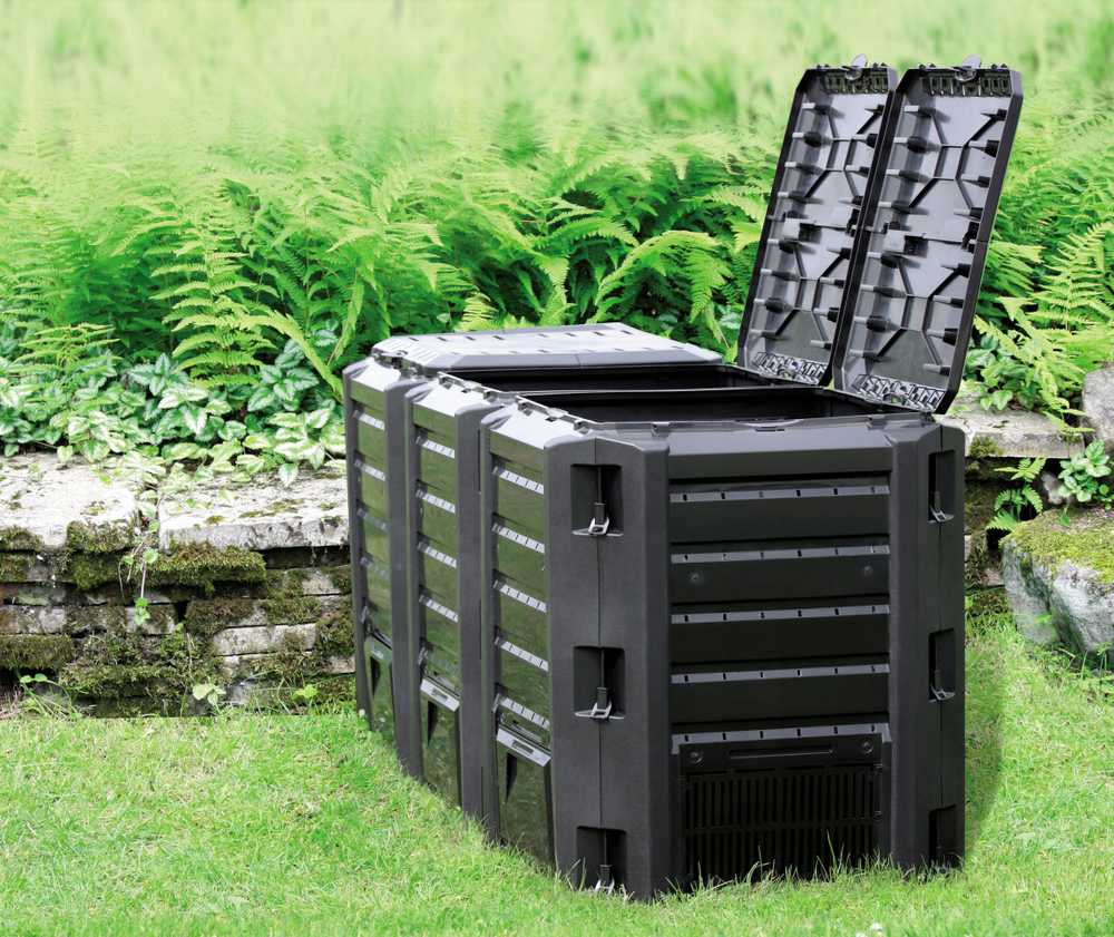 Prosperplast Ramda Composter 1200lit Juodas, modelis - ‎IKLM1200C-S411 ...