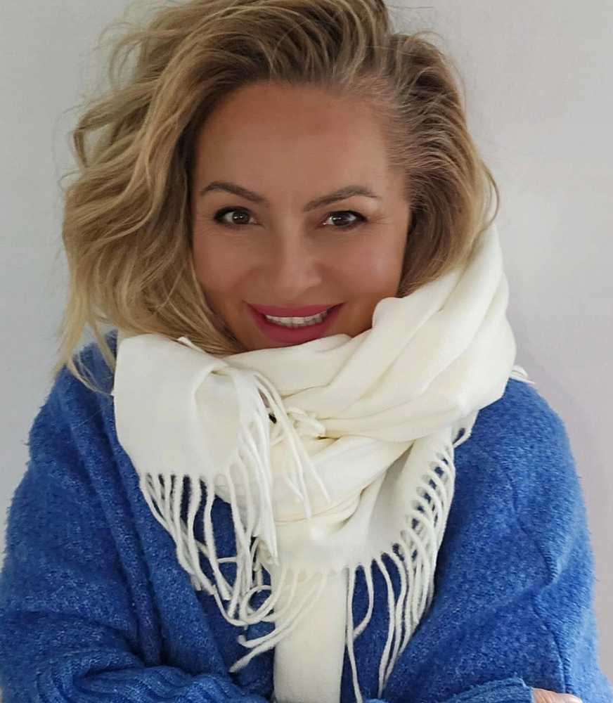 Šalikas Storas šalikas su kutais vienspalvis šiltas minkštas 200x70 cm ...