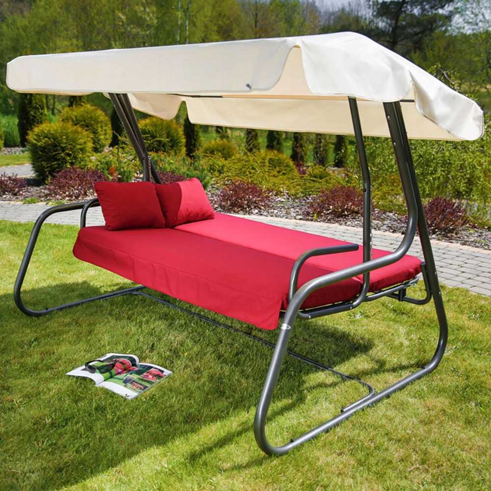 Lauko sūpynės Patio Vita D023-03EB, baltos / raudonos, modelis - 461851 ...