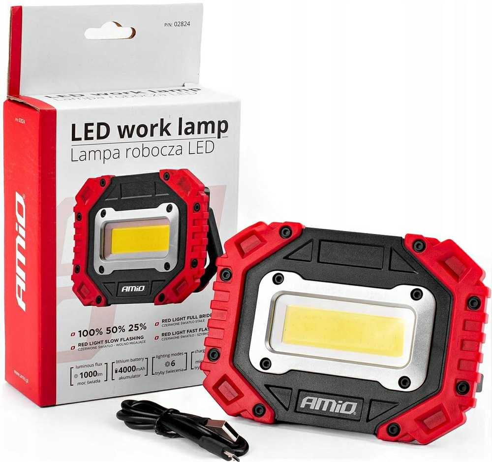 LED darbo lempa wt14 halogeninis prožektorius amio-02824, modelis - AMI ...