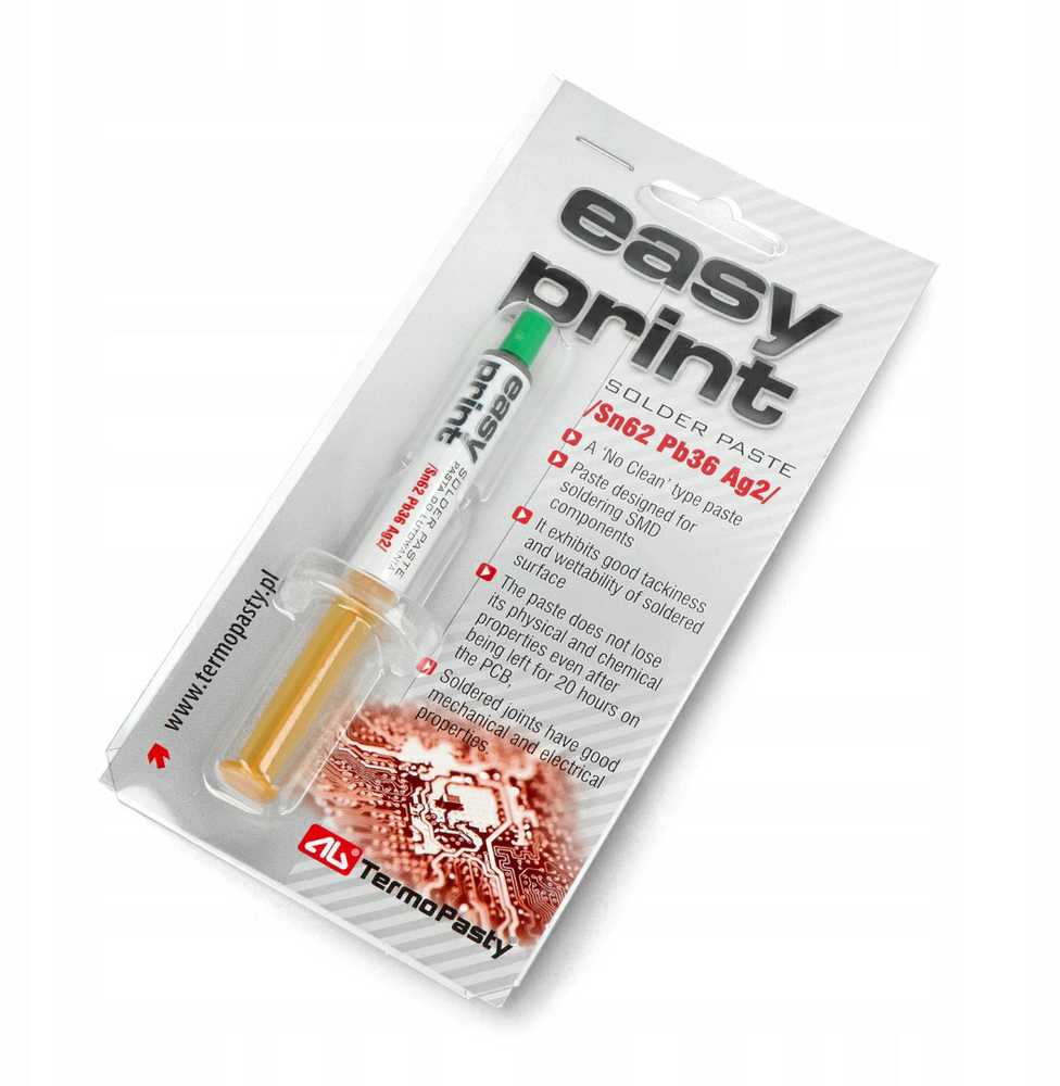 Blow Ag Termopasty Litavimo pasta Easy Print Sn62 Pb36 Ag2 1.4ml ...