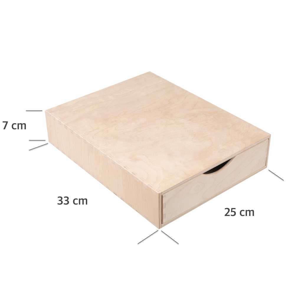 Medinis stalčių sandėliukas Creative Deco Sandėliavimo spintelė 32,2 x ...