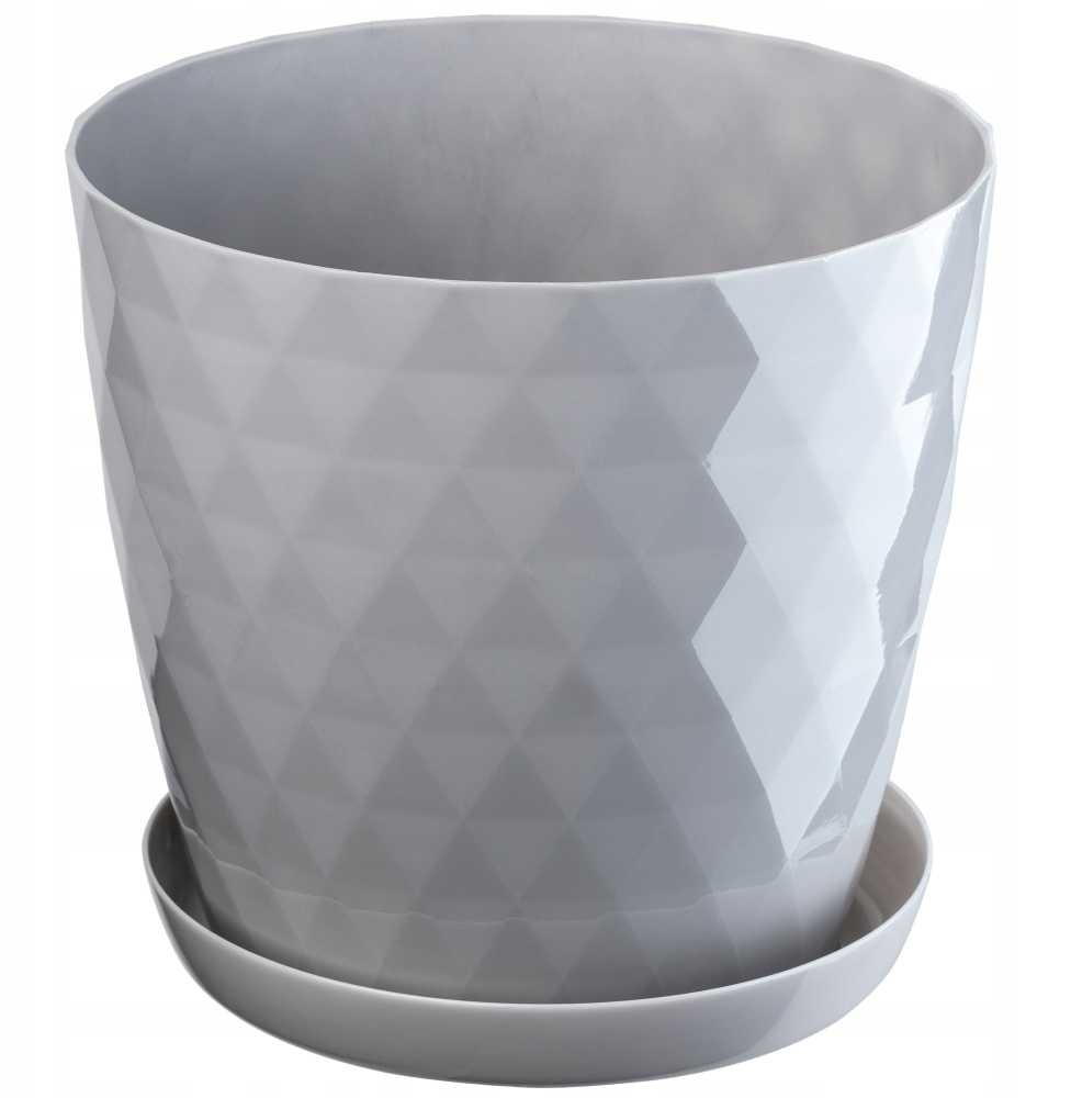 Plastikinis gėlių vazonas su stovu, vazonas, gėlių dangtelis, 20 cm ...