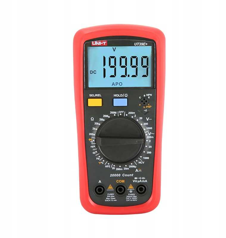 Universalus multimetras Uni-T UT39E+, modelis - MIE0439, žema kaina ...