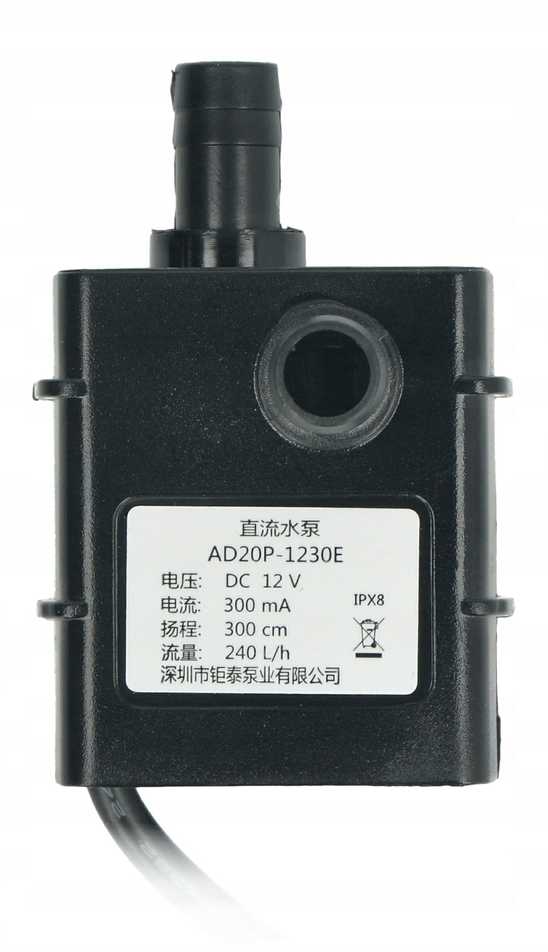 Vandens siurblys pompa AD20P-1230E - 12V 240l / h, modelis - AN-14873 ...