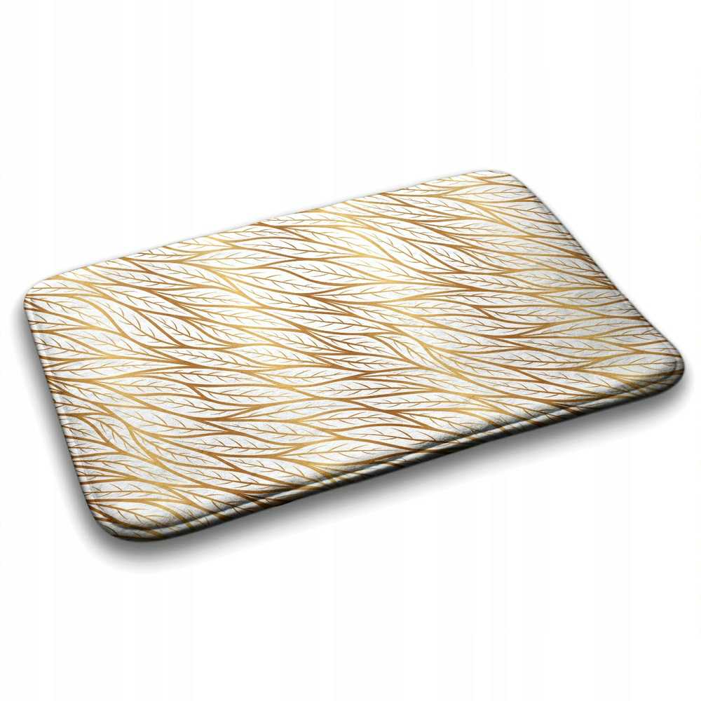 Vonios kilimėlis Auksinių Lapų Modelis, 90x60 cm, žema kaina | Varle.lt