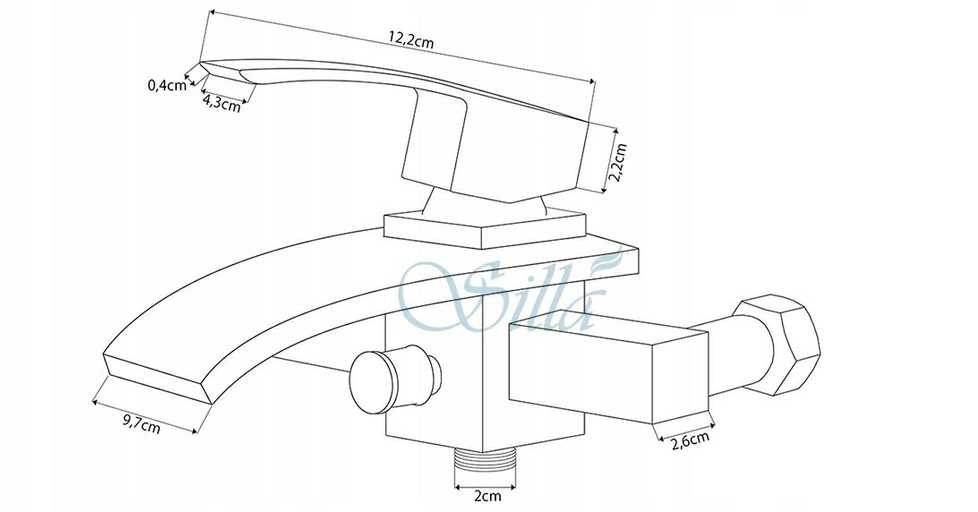 Vonios maišytuvas Silla SEM-1012, žema kaina | Varle.lt