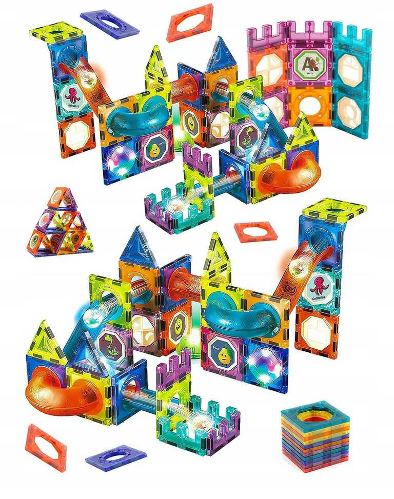 „Woopie Magnetic Block“ šviesos rutulio takelis 75 EL., modelis - 40000 ...