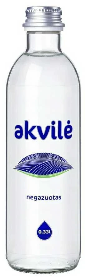 Natūralus mineralinis vanduo Akvilė, negazuotas, stikliniame buteliuke ...