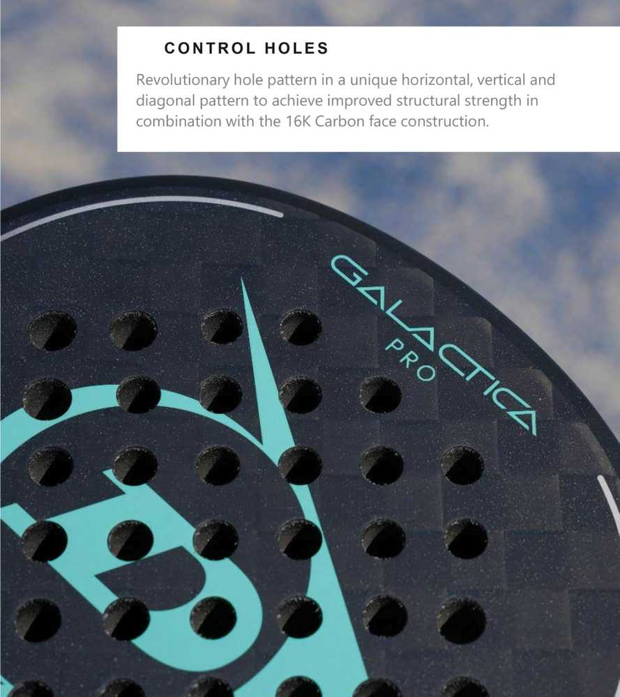 Padel raketė Dunlop GALACTICA PRO 16K 370g, žema kaina | Varle.lt
