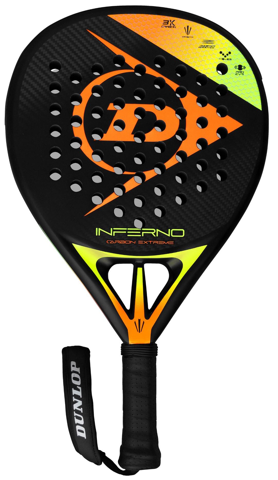 Padel raketė Dunlop INFERNO CARBON EXTREME 3K 370g, žema kaina | Varle.lt