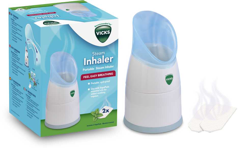 VICKS V1300 NEW Steam Inhaler Inhaliatorius parowy su wkładkami ...