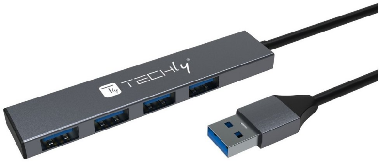 HUB USB Techly USB kištukas Techly 4-NUSB3.2 Gen1 prievadas, modelis ...