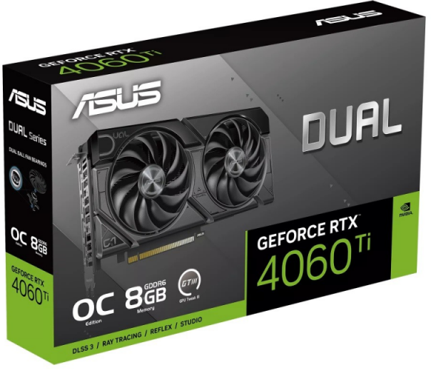 Vaizdo plokštė ASUS|NVIDIA GeForce RTX 4060 Ti|8 GB|GDDR6|128 bit|PCIE ...