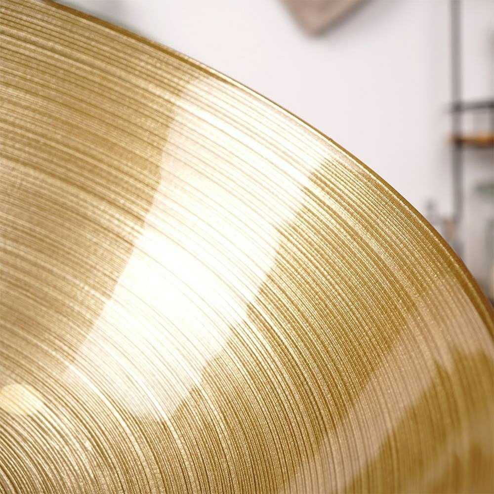 Dubuo, stiklinis salotų dubuo, auksinis, apvalus, 28 cm, 3,6 l, žema ...