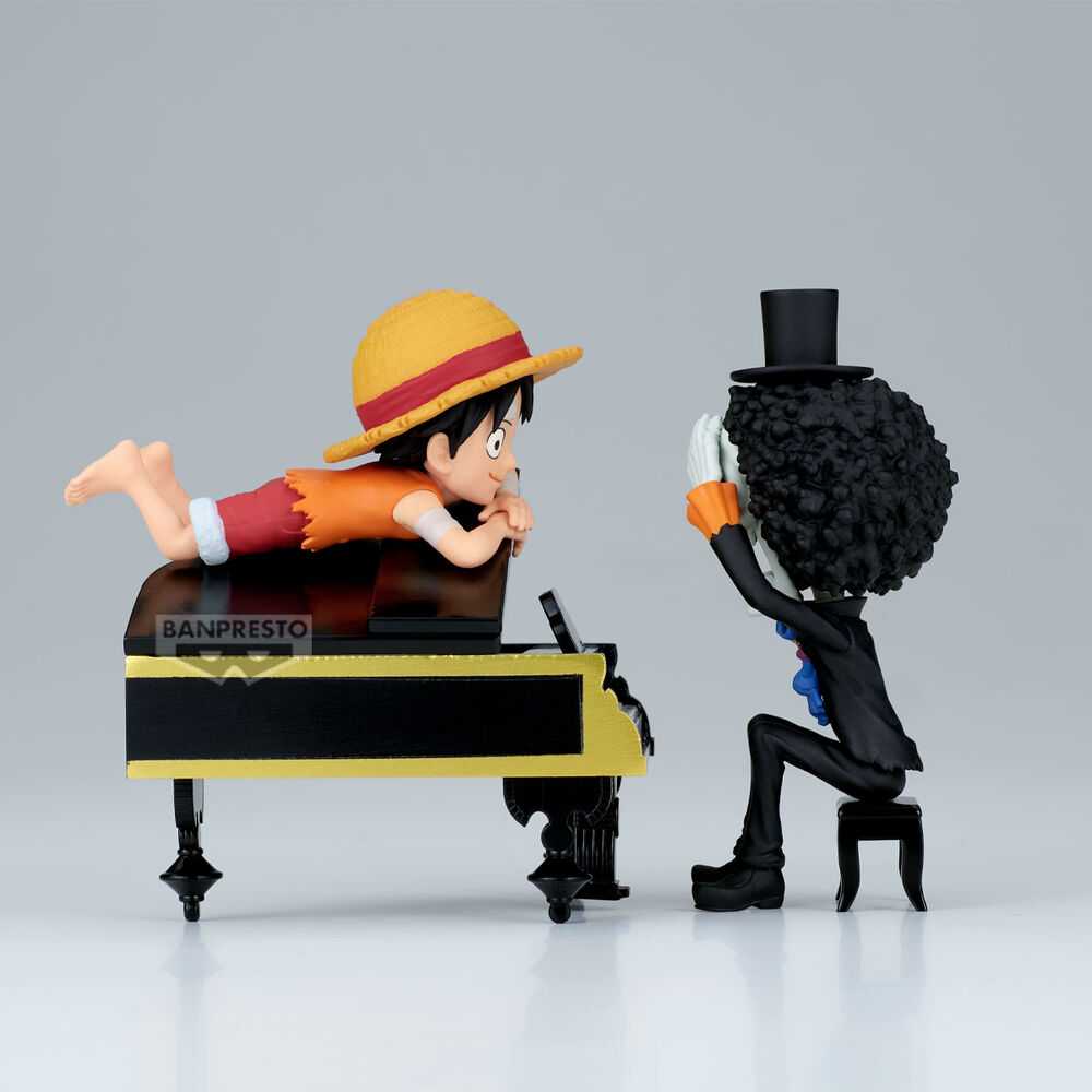 Banpresto One Piece Luffy & Brook Word Collectable Stories figure 8cm ...