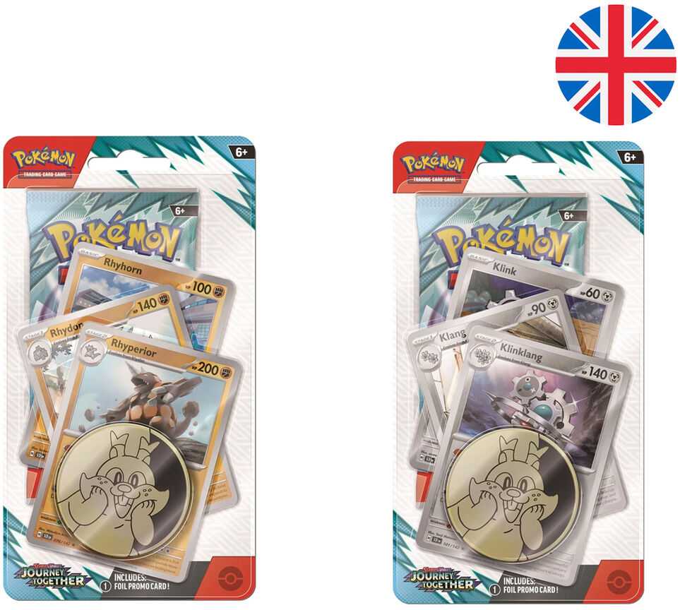 English Pokemon Journey Together assorted premium blister set of ...