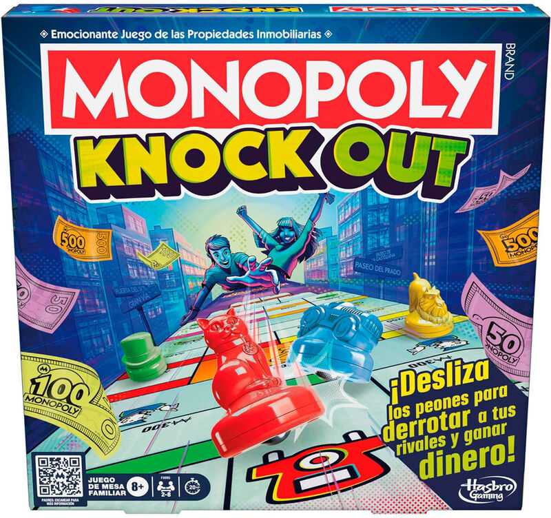 Hasbro Spanish Monopoly Knock Out board game, žema kaina | Varle.lt
