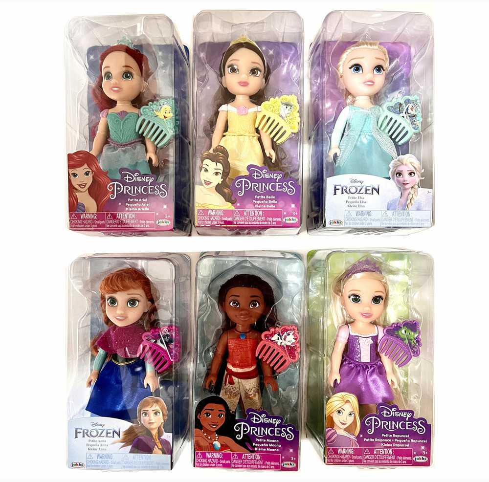 Jakks Pacific Disney Princess assorted doll 15cm, žema kaina | Varle.lt