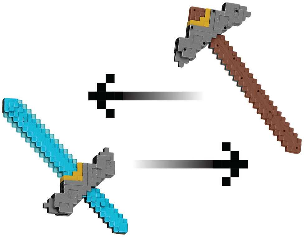 Mattel Minecraft „Transformuojamas kardas“ (JFR72), modelis - 968-2503 ...