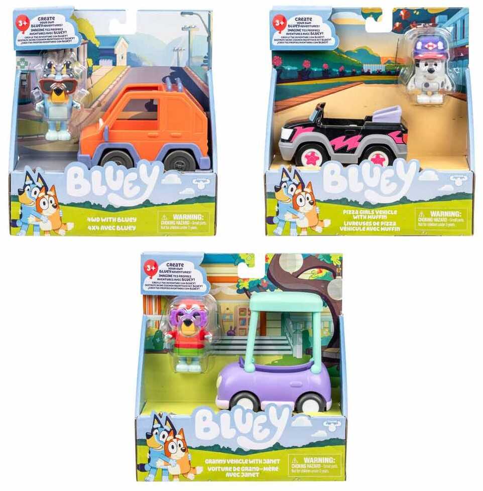 Moose Bluey assorted basic car, žema kaina | Varle.lt