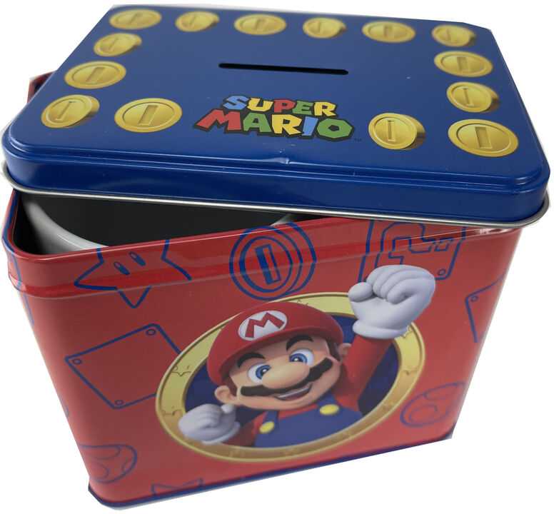 Nintendo Super Mario Bros Mario Mug + Money box set, žema kaina | Varle.lt