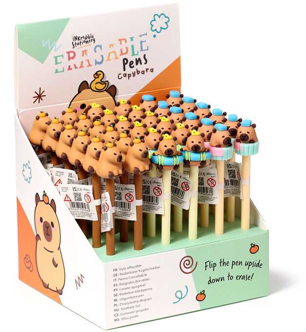 Puckator Capybara assorted Topper Erasable pen, žema kaina | Varle.lt