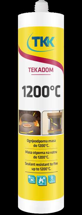 Karščiui atsparus hermetikas TEKADOM 1200°C, juodas, 300 ml, žema kaina | Varle.lt