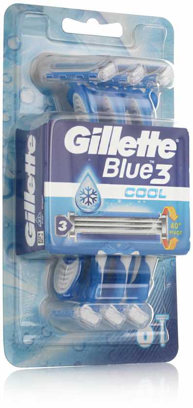 Gillette Blue3 Cool Razor peiliukai, 6 vnt., modelis - per-114916, žema ...