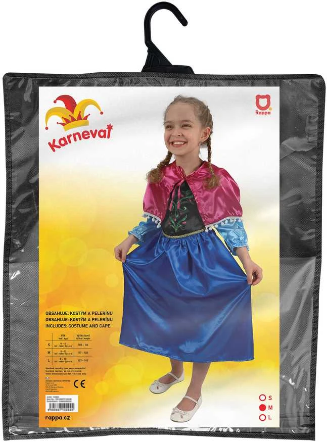 Rappa Vaikų kostiumas - princesė Ana (M), modelis - 104945, žema kaina ...