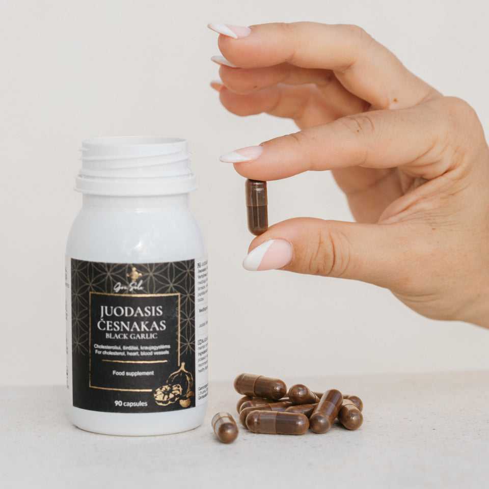 Grasole JUODASIS ČESNAKAS, maisto papildas, 90 kaps., žema kaina | Varle.lt