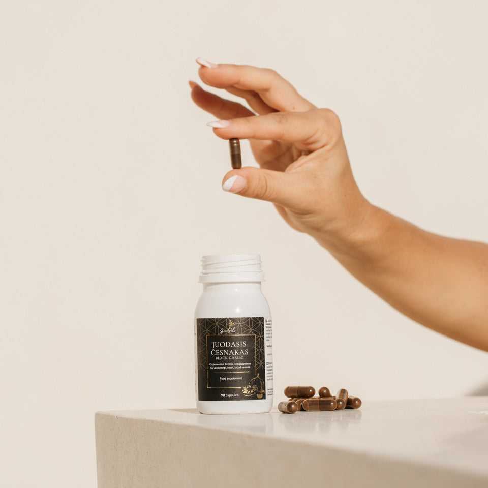 Grasole JUODASIS ČESNAKAS, maisto papildas, 90 kaps., žema kaina | Varle.lt