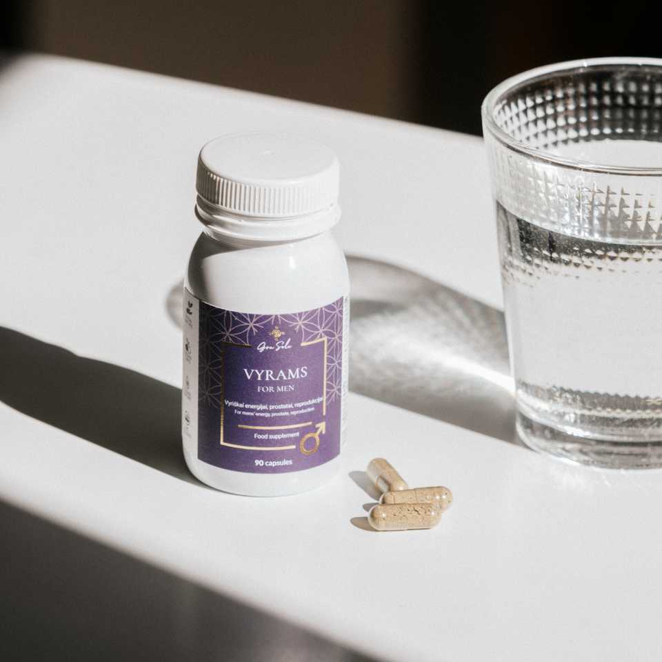 Grasole VYRAMS, maisto papildas, 90 kaps., žema kaina | Varle.lt
