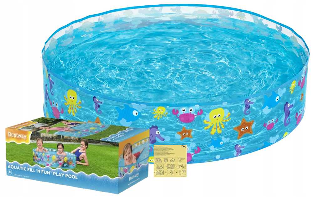 Pripučiamas baseinas vaikams Bestway 122x25cm, žema kaina | Varle.lt