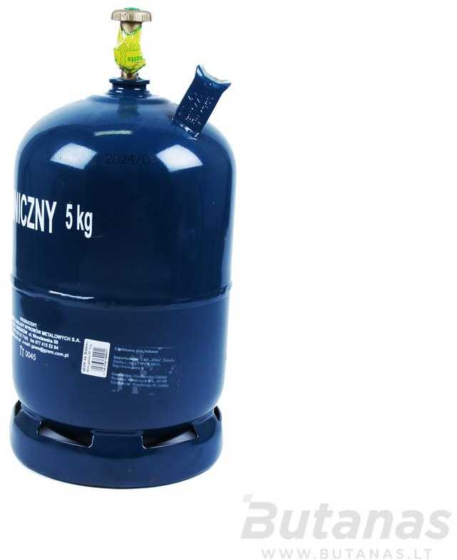 Dujų balionas 5kg griliui buitiniu ventiliu (tuščias), žema kaina ...