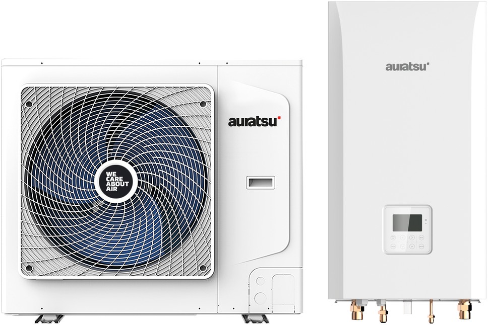 Auratsu AIR-WATER SPLIT HEAT PUMP KIT OUTDOOR / INDOOR 10KW R32 ...