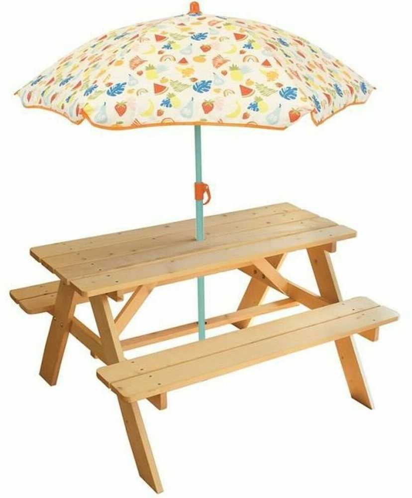 Pikniko stalas Fun House Fruity's 53 x 95 x 75 cm Skėtis nuo saulės ...