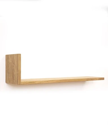 L FORMOS (80x20x20cm) ąžuolinė sieninė lentyna : Standartinė apdaila ...